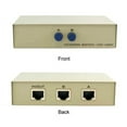 Kentek RJ45 2 Way Manual Data Switch Box Push Button Style Network I/O ...