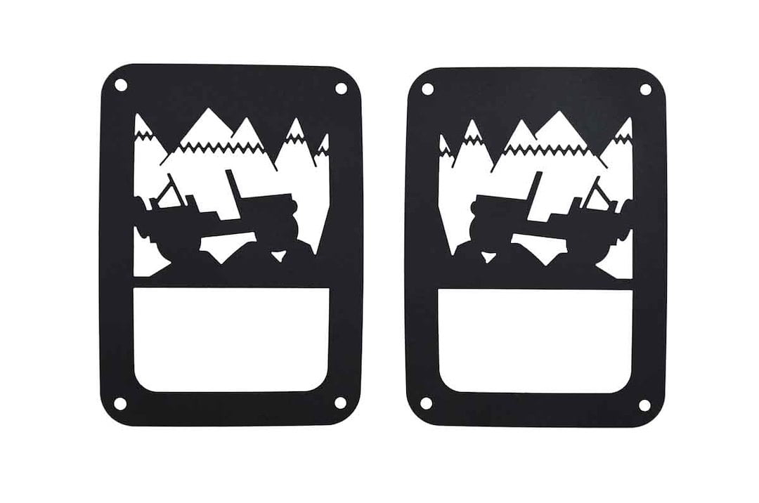 Kentrol 80702 Heritage Taillight Guard Fits JK - 2007-Up - Walmart.com