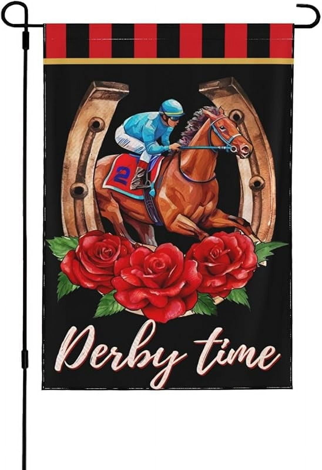 Kentucky 2025 Derby Flag, Double Sided Party Decorations, Novelty Aesthetic Graphic Outside ...