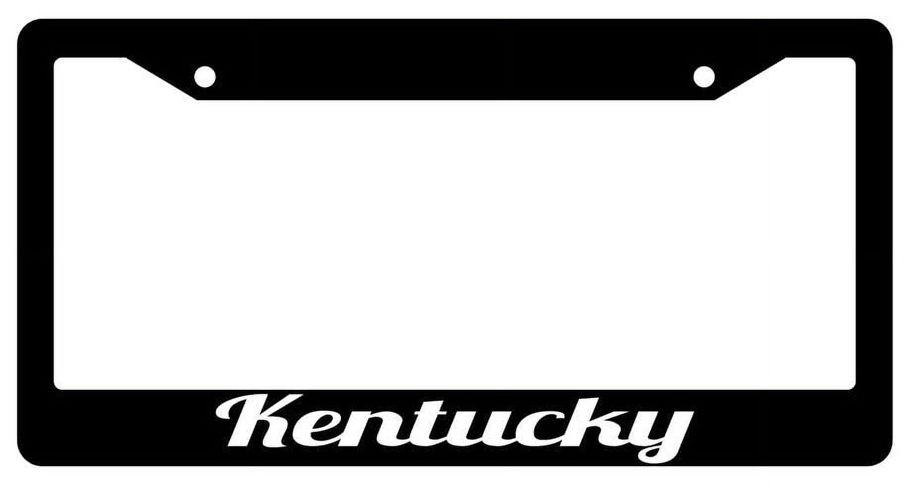 Kentucky Black Plastic License Plate Frame - Walmart.com