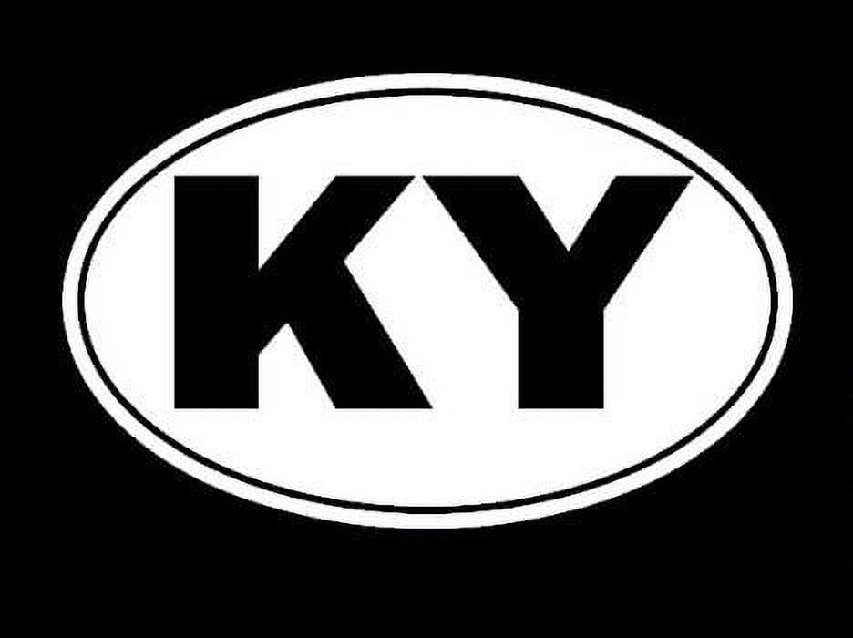 Kentucky Bluegrass State Tourism Logo Decal Sticker - White Vinyl Decal ...