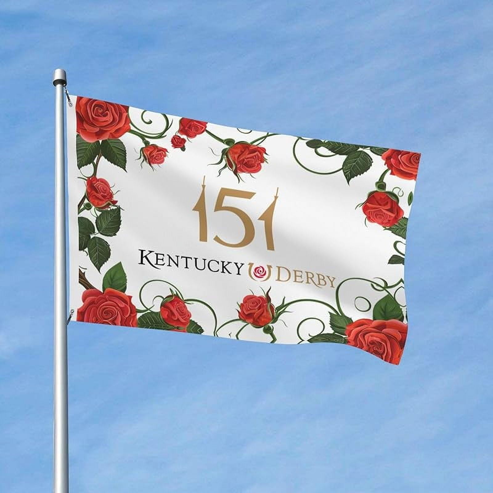 Kentucky Derby 2025 Double Sided 3x5 Ft Decorative Flag Banner Suitable ...