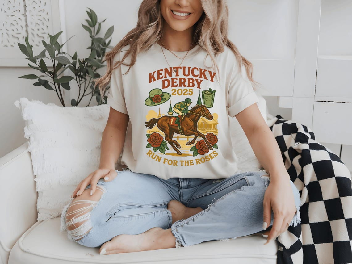 Kentucky Derby 2025 T-Shirt, Horse Racing Shirt, Run for the Roses ...