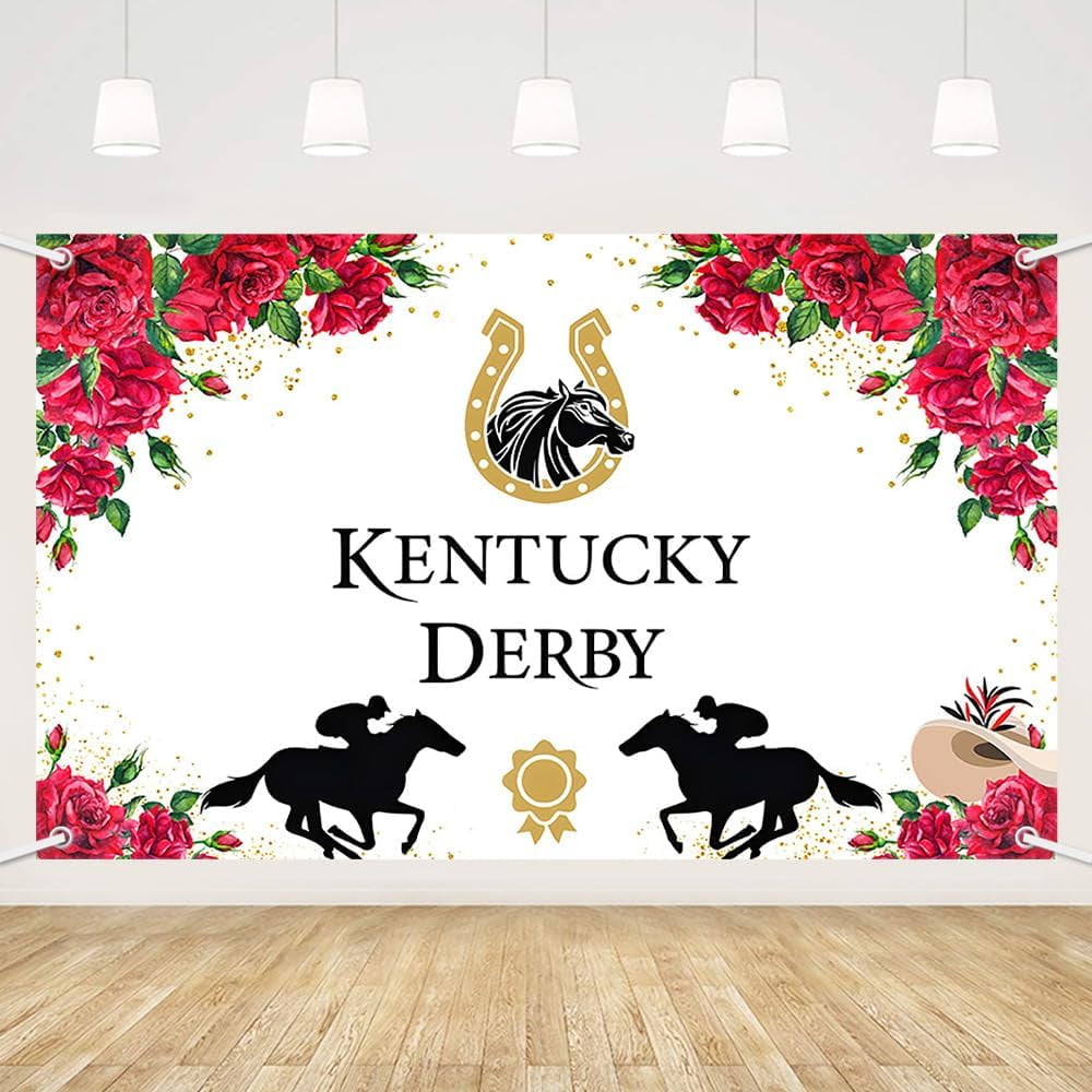 Kentucky Derby Backdrop Kentucky Derby Party Photography Background Red ...