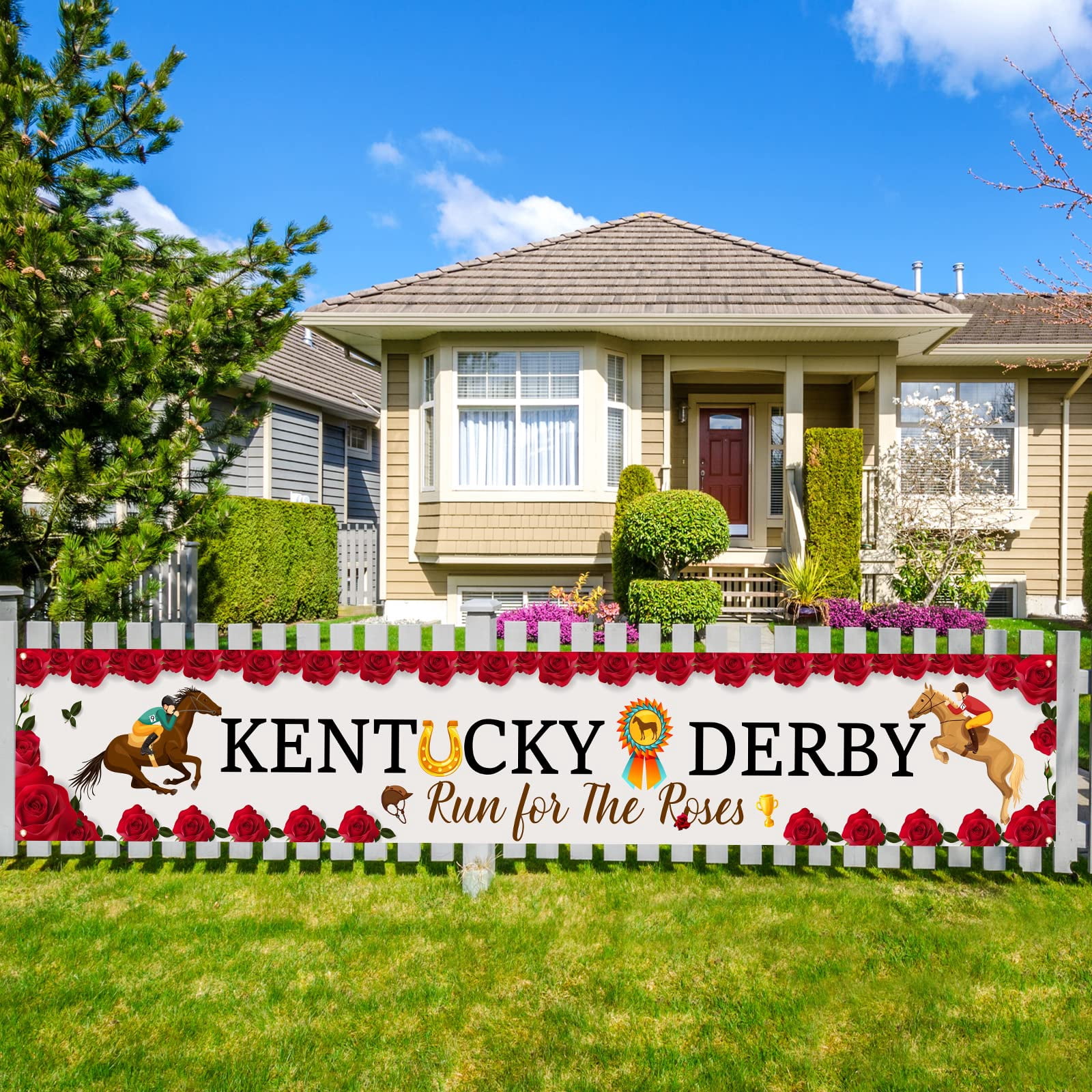Kentucky Derby Banner Horse Race Party Supplies Decorations Derby Race ...