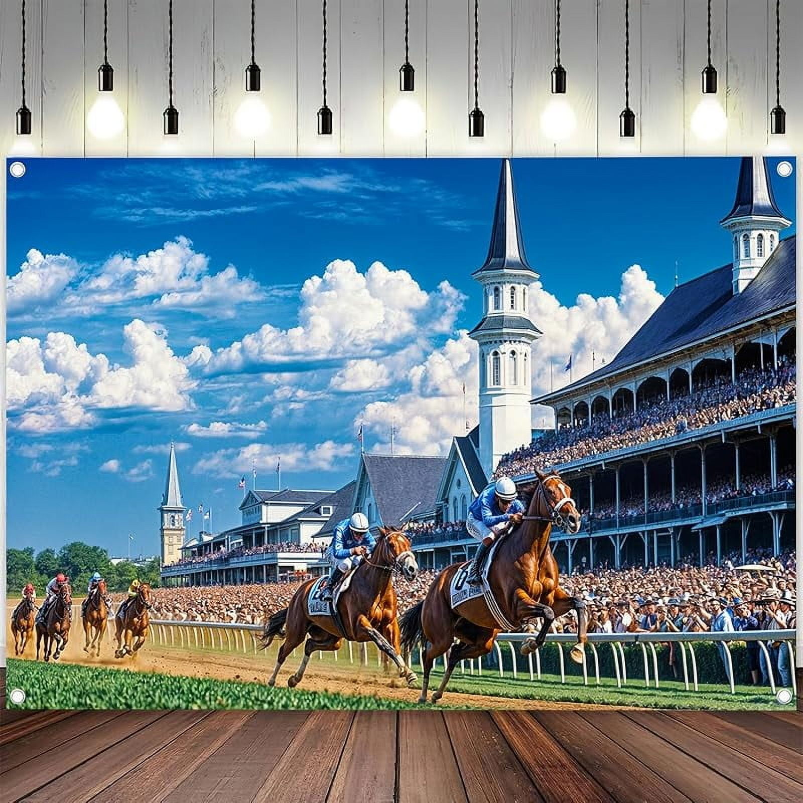 Kentucky Derby Decoration Backdrop ，Horse Racing Themed Backdrop Derby ...