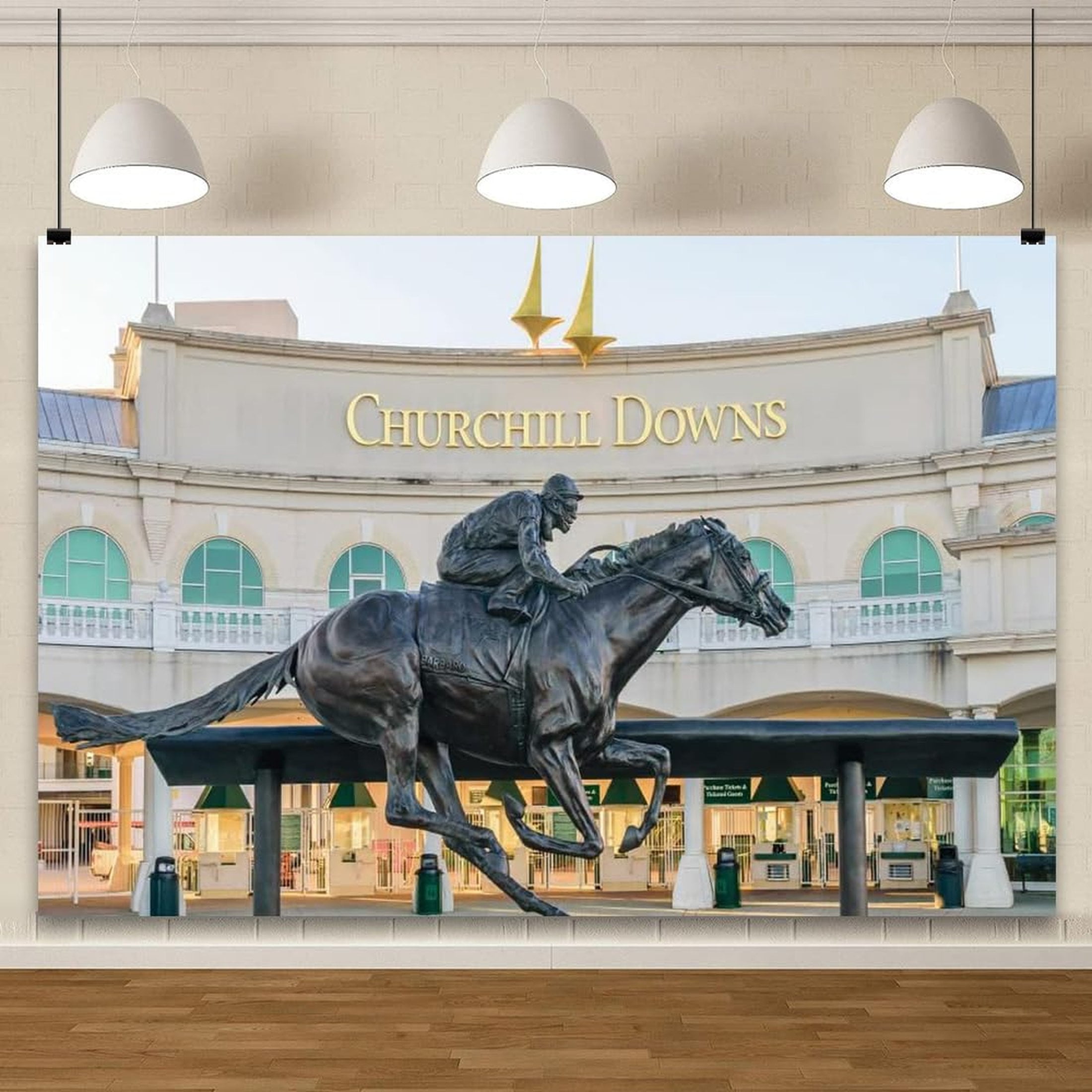 Kentucky Derby Horse Racing Backdrop 10x8ft - Perfect for Parties ...