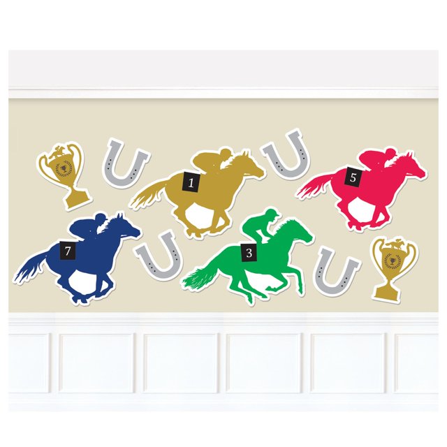 Kentucky Derby Paper Double-Sided Cutouts (10pcs) - Walmart.com