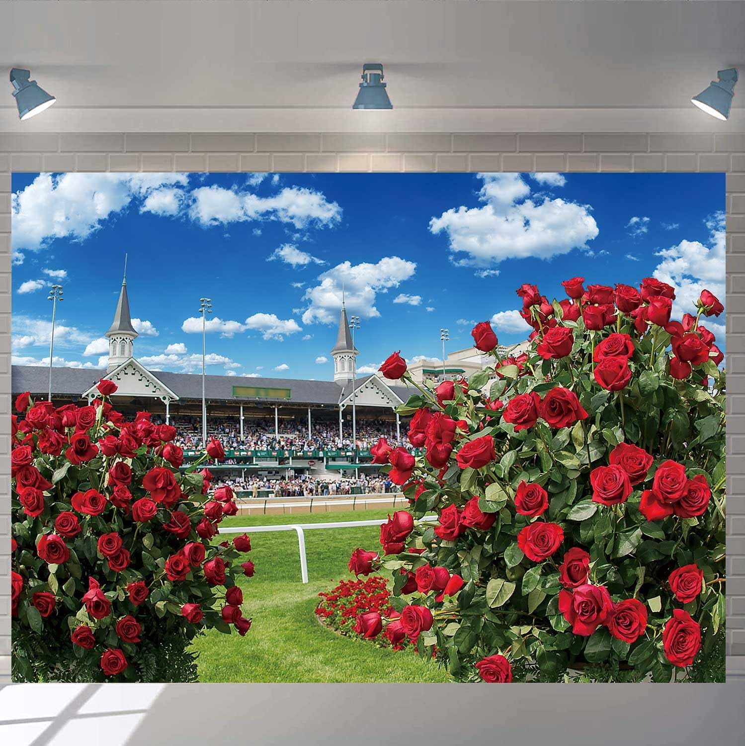 Kentucky Derby Photo Backdrop Running Rose Decoration Race Day ...