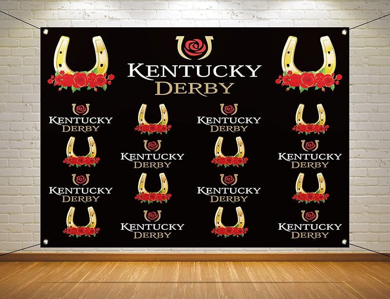 Kentucky Derby Photo Booth Backdrop Churchill Downs Run for The Roses ...