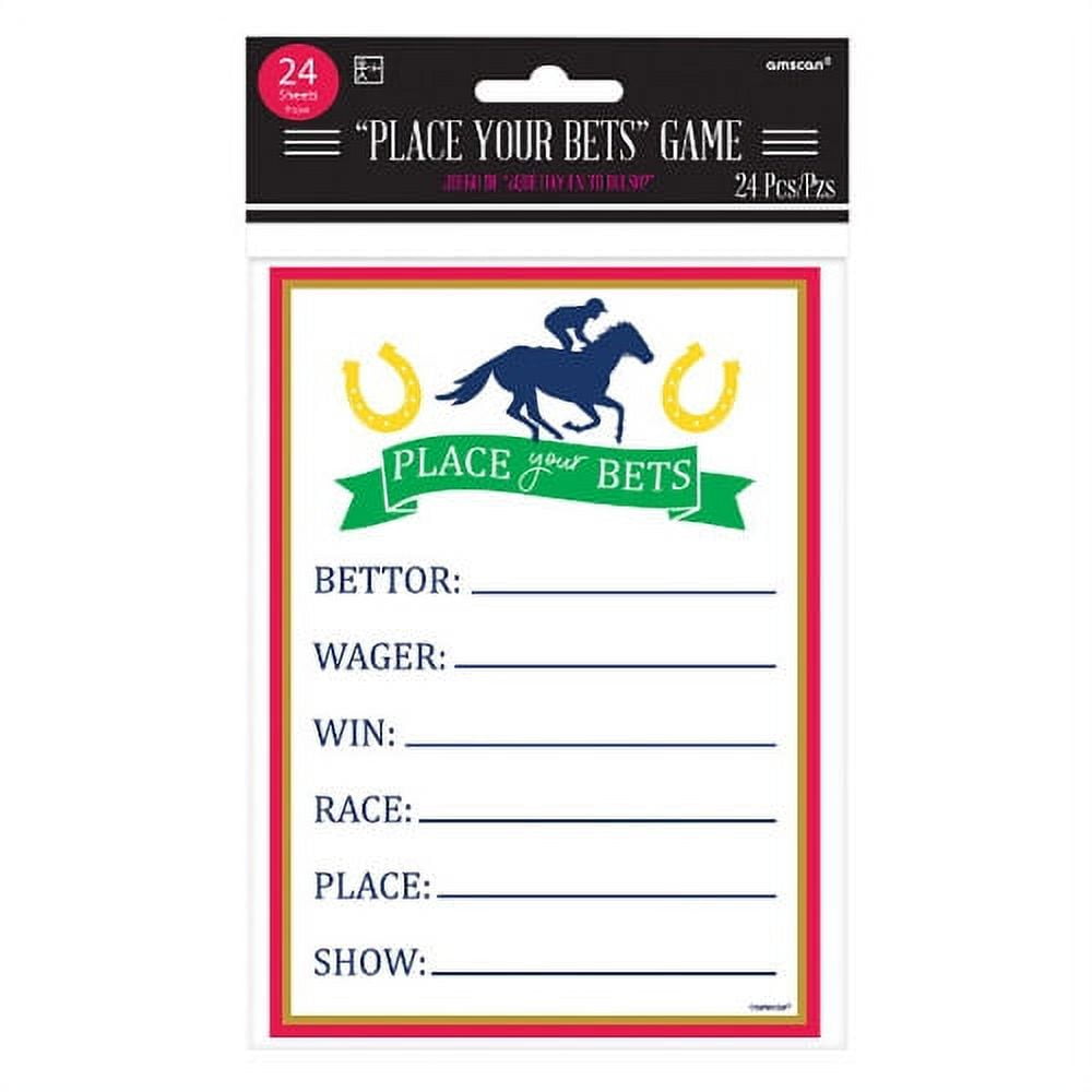 Kentucky Derby Place Your Bets Game Sheets (24ct) - Walmart.com
