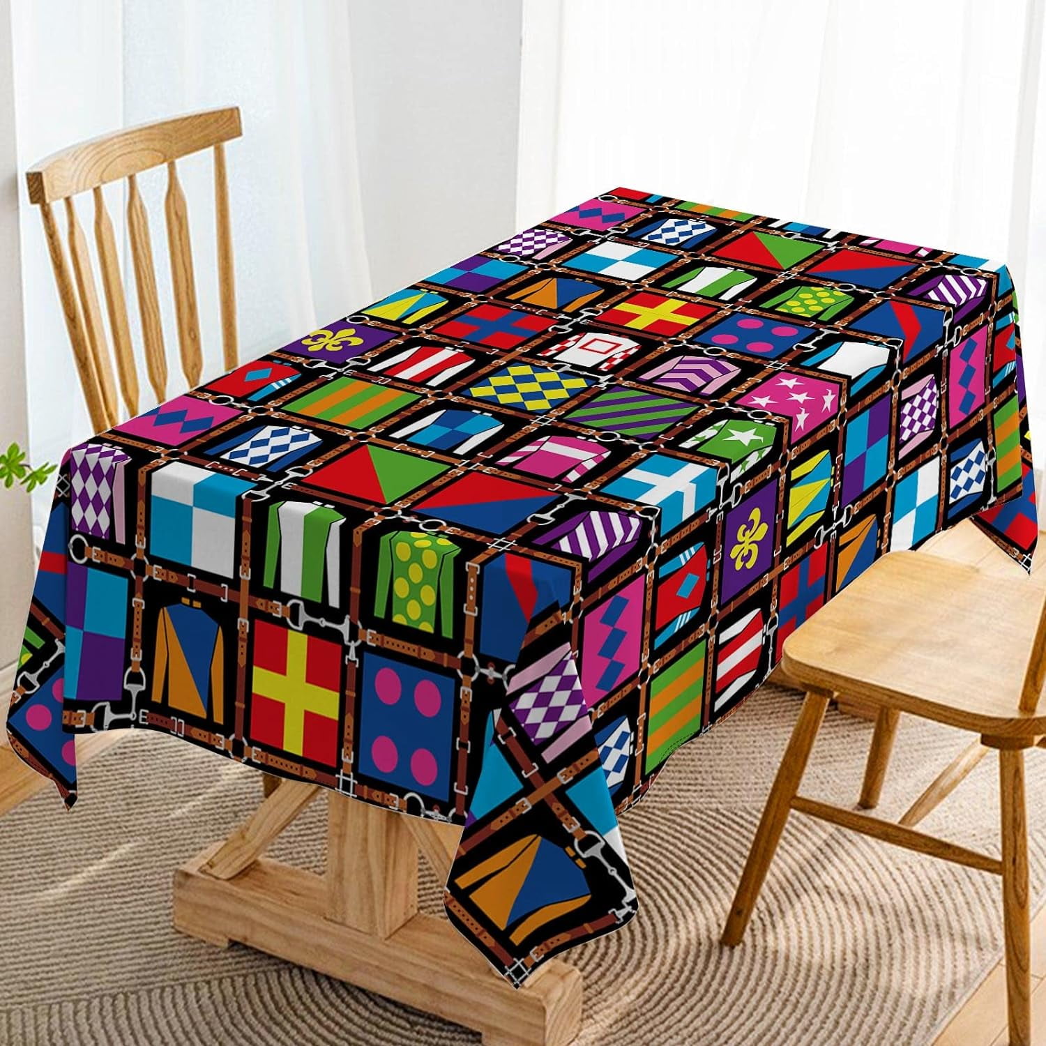 Kentucky Derby Tablecloth Churchill Downs Horse Racing Party Decoration ...