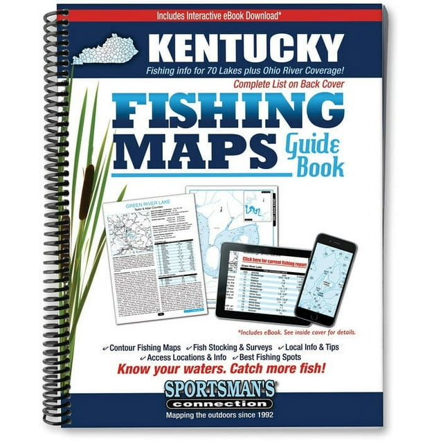 Kentucky Fishing Map Guide Book by Sportsman's Connection - Walmart.com