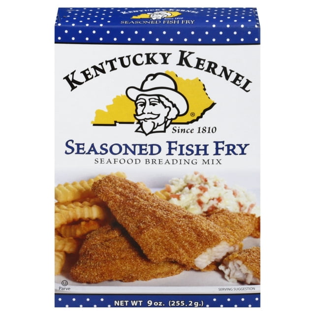 Kentucky Kernel Seasoned Fish Fry, Seafood Breading Batter Mix, 9 oz ...
