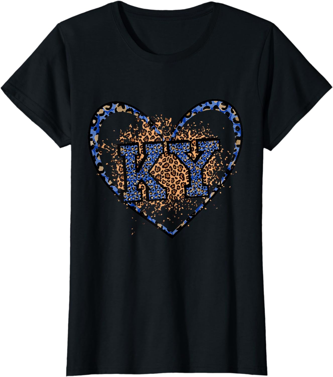 Kentucky Leopard Print KY Pride Kentucky Girl Cute State T-Shirt - Walmart.com