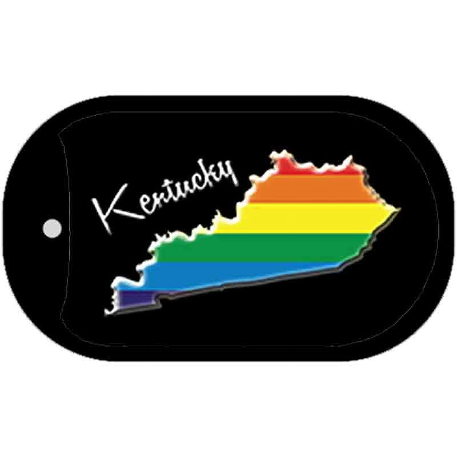 Kentucky Rainbow State Novelty Metal Dog Tag Necklace DT-6331 2" x 1" Dog Tag (DT) - Walmart.com