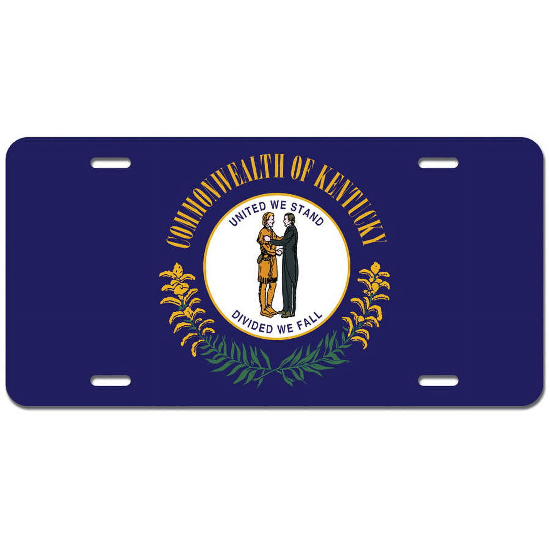 Kentucky State Flag Novelty Metal Vanity License Tag Plate - Walmart.com