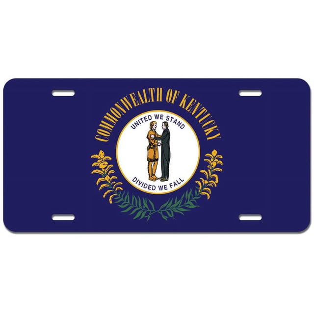 Kentucky State Flag Novelty Metal Vanity License Tag Plate - Walmart.com