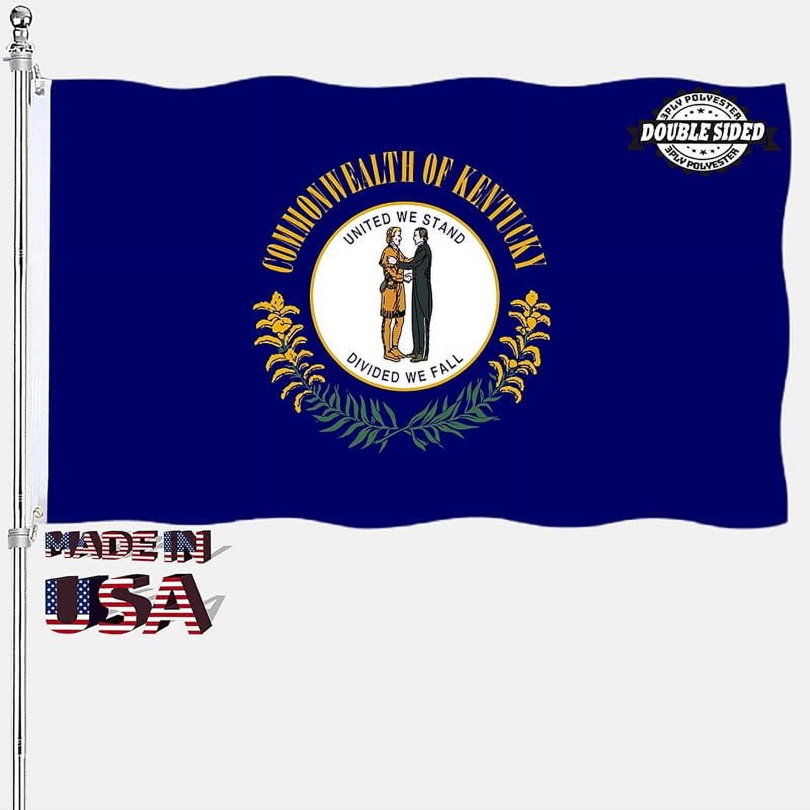 Kentucky State Flags 3x5 Double Sided Kentucky KY State Flag Outdoor ...