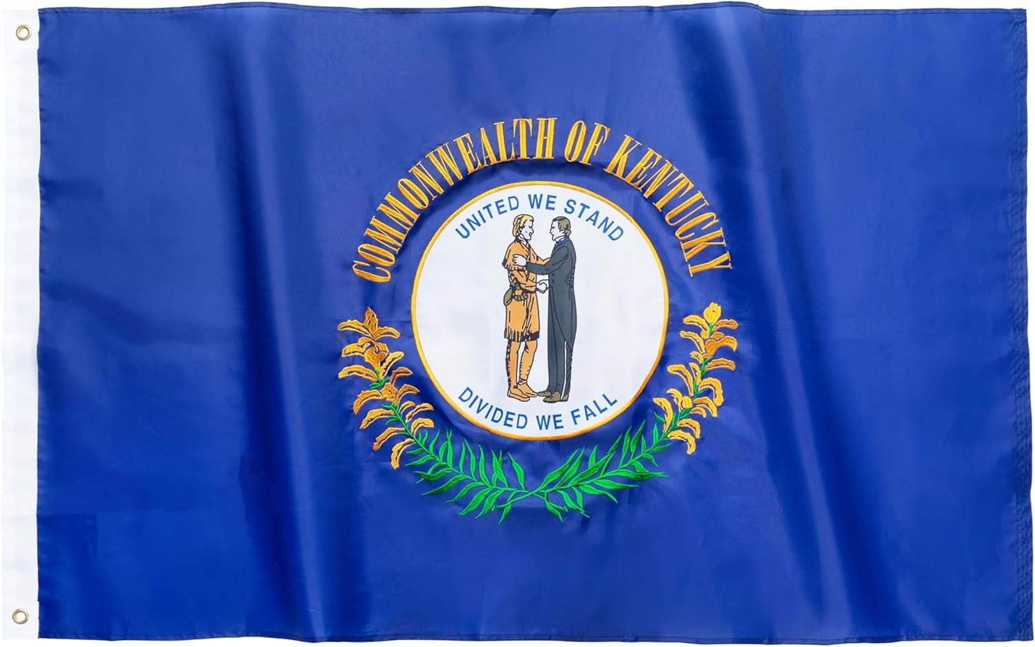 Kentucky State Flags 4x6 FT, Made in USA, Embroidered Double Sided KY ...