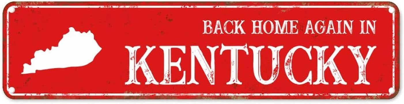 Kentucky State Metal Sign My Sweet Home Kentucky Metal Wall Art 4"x16 ...