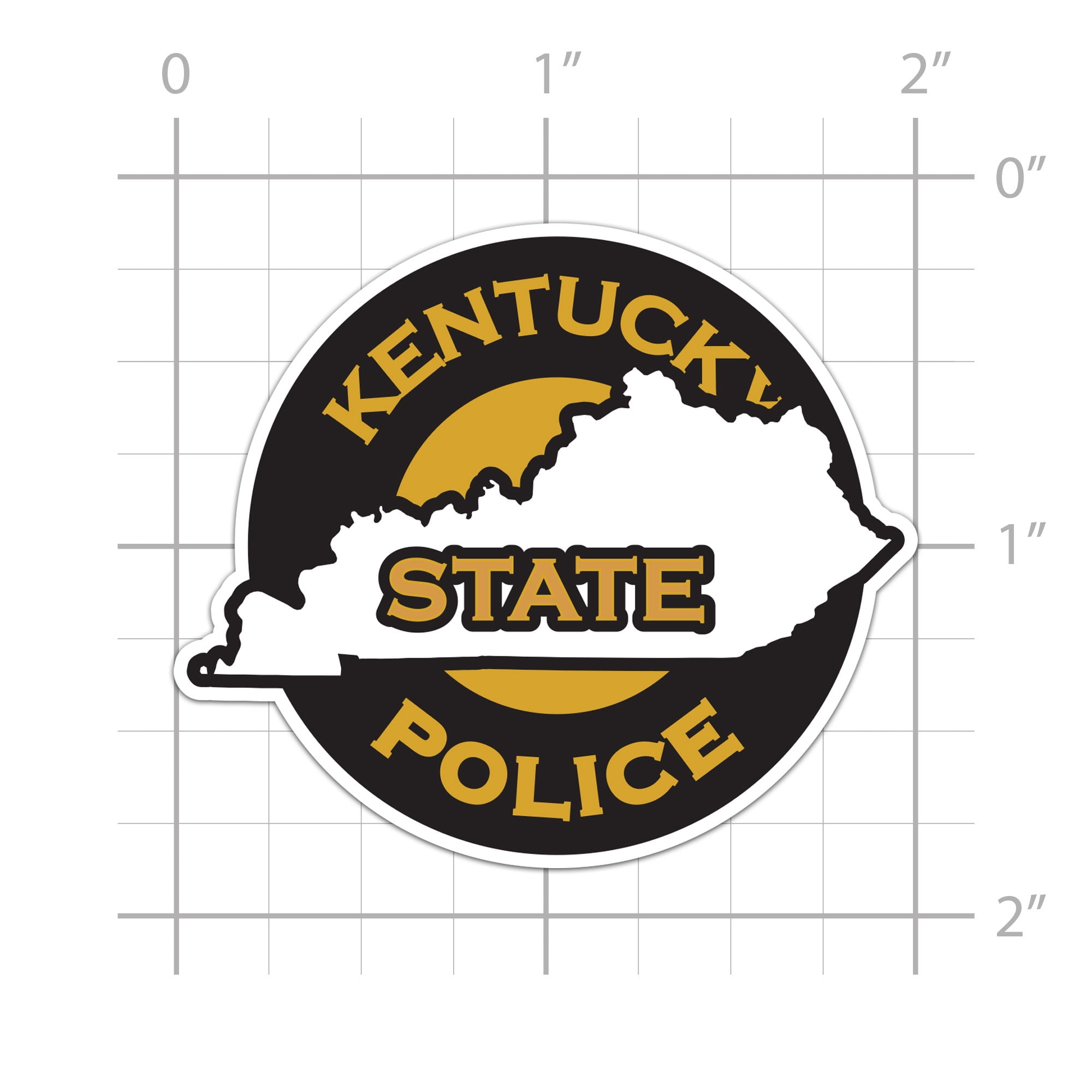 Kentucky State Police KSP Sticker for water bottle phone tumbler hard ...