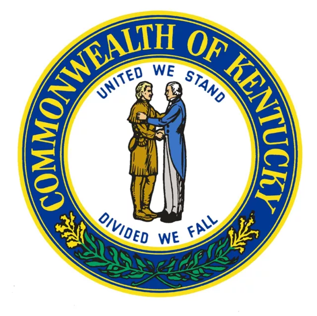 Kentucky State Seal Sticker Phone Decal Water Bottle Stickers Car ...