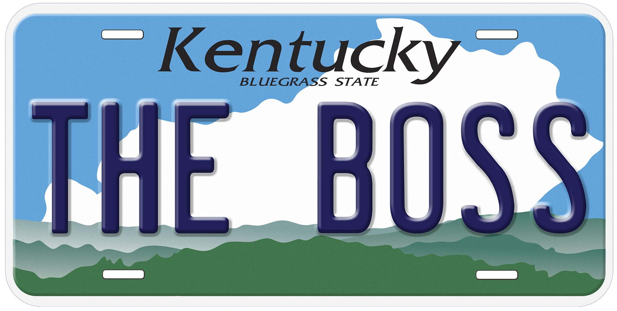 Kentucky The Boss Novelty Car Auto License Plate - Walmart.com