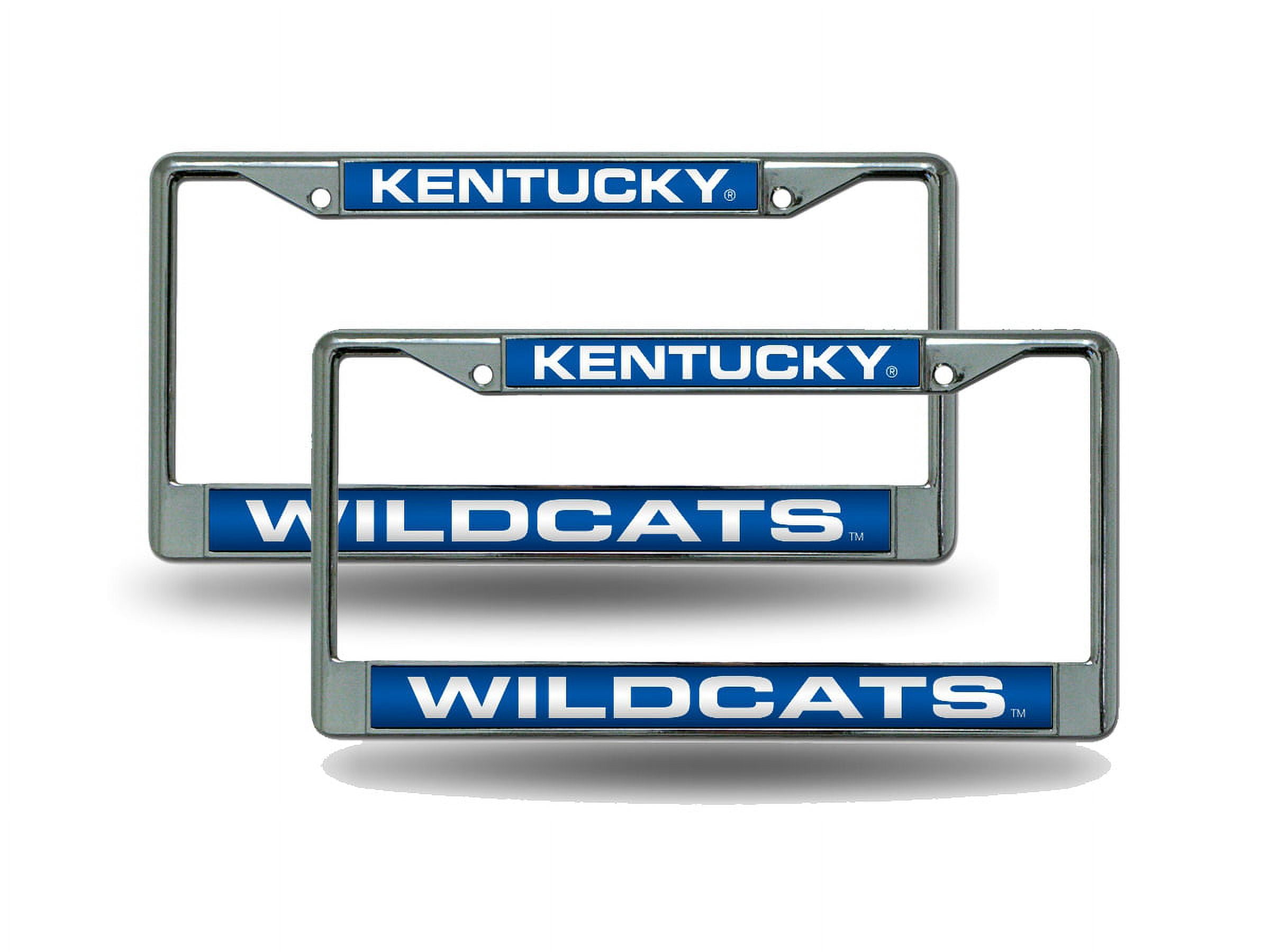 Kentucky-UK-Wildcat's Chrome Metal (Set of 2) Laser Cut License Plate ...