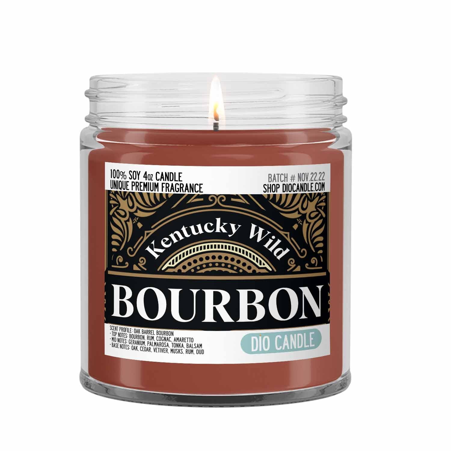 Kentucky Wild Scented Candle - Smells Like Oak Barrel Bourbon - 100% ...