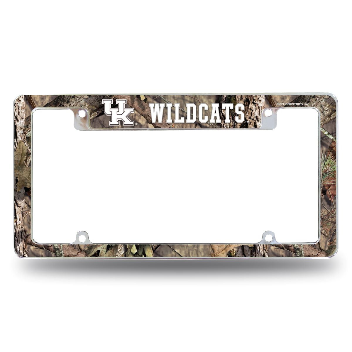 Kentucky Wildcat's Chrome Metal License Plate Frame Camouflaged Camo ...