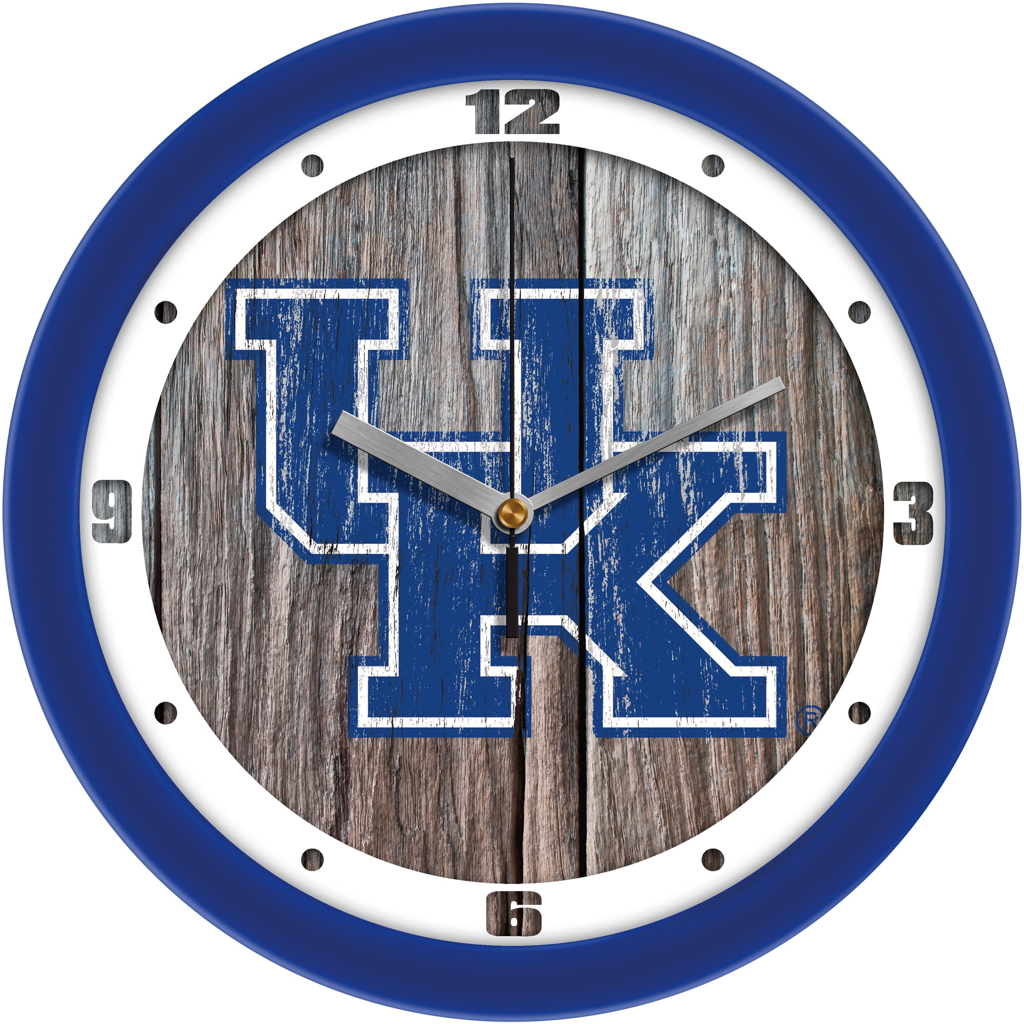 Kentucky Wildcats 11.5'' Suntime Premium Glass Face Weathered Wood Wall ...