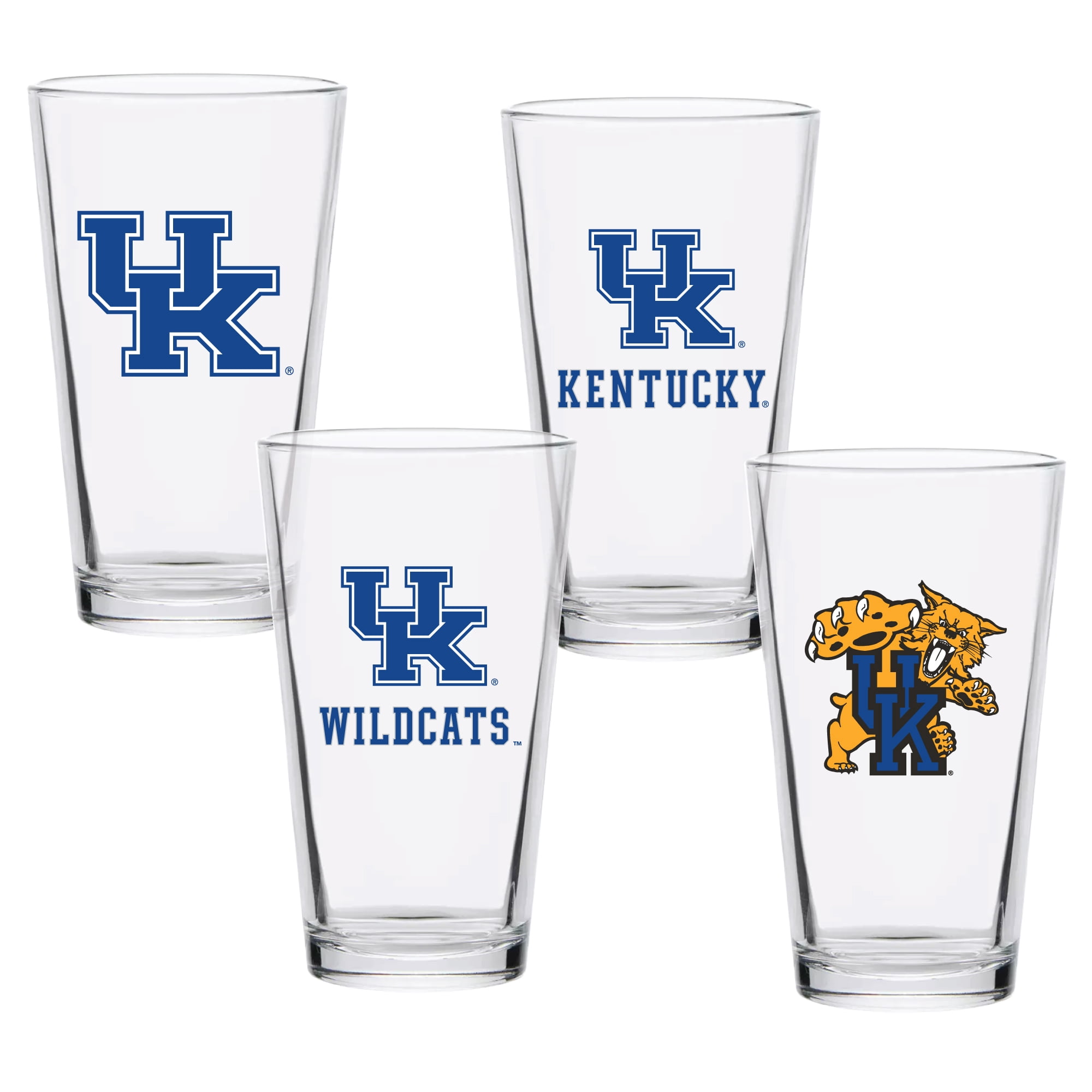Kentucky Wildcats 16oz. Collector Pint Glass Four-Set - Walmart.com