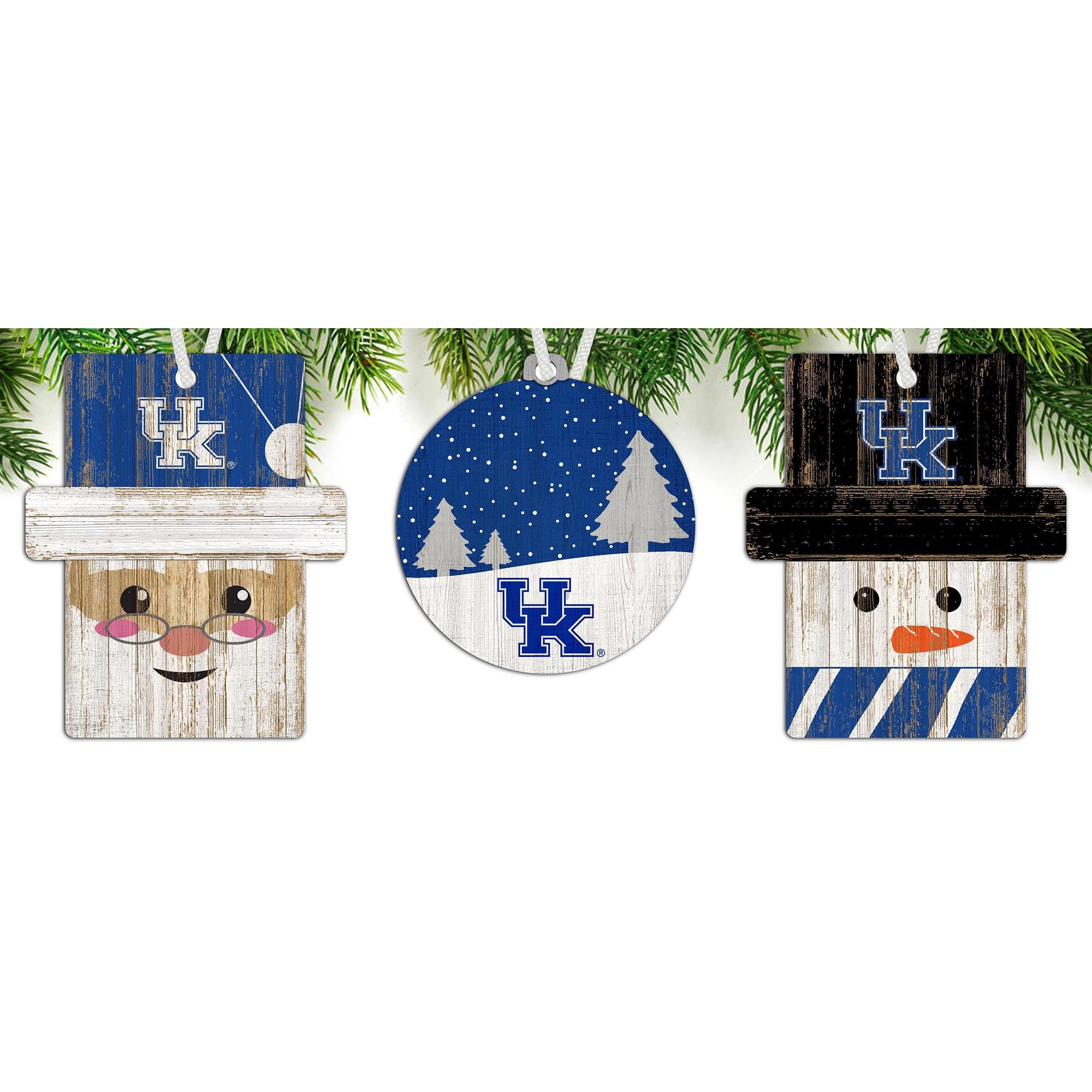 Kentucky Wildcats 3-Pack Ornament Set - Walmart.com