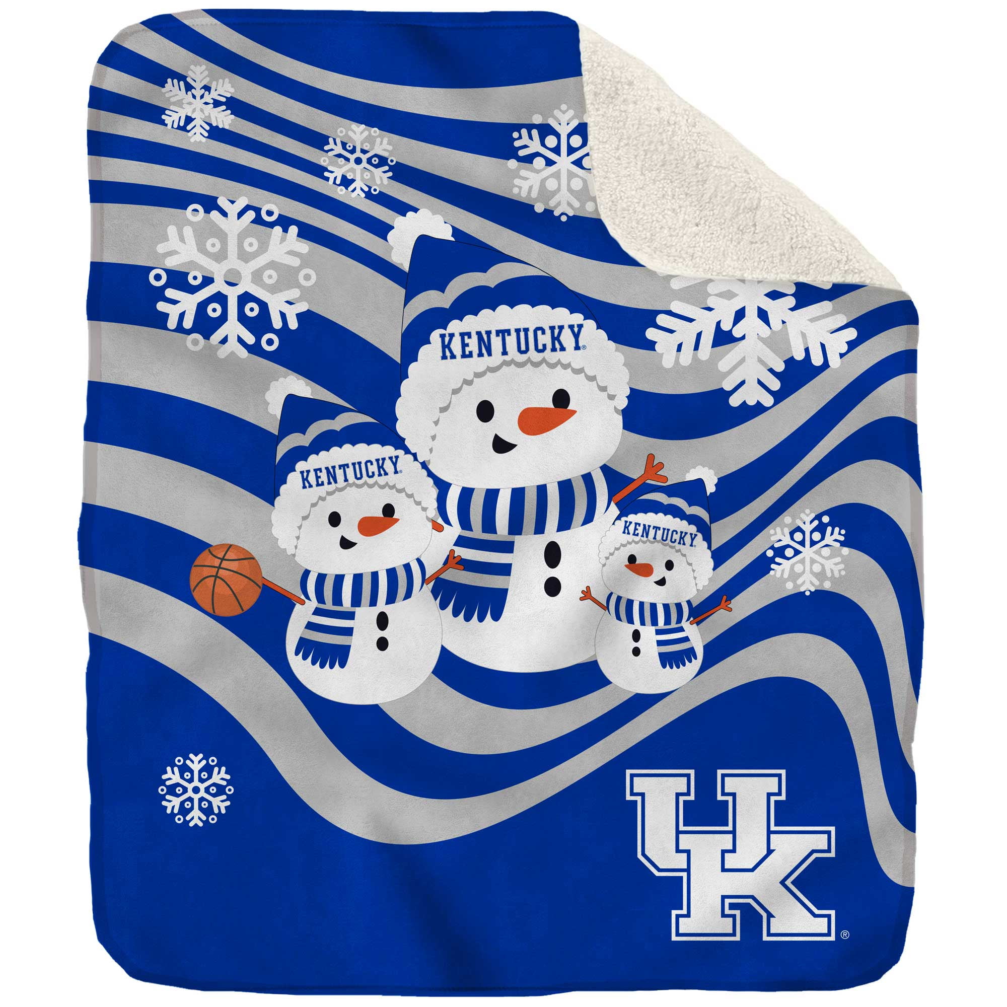Kentucky Wildcats 50'' x 60'' Snowman Sherpa Blanket - Walmart.com