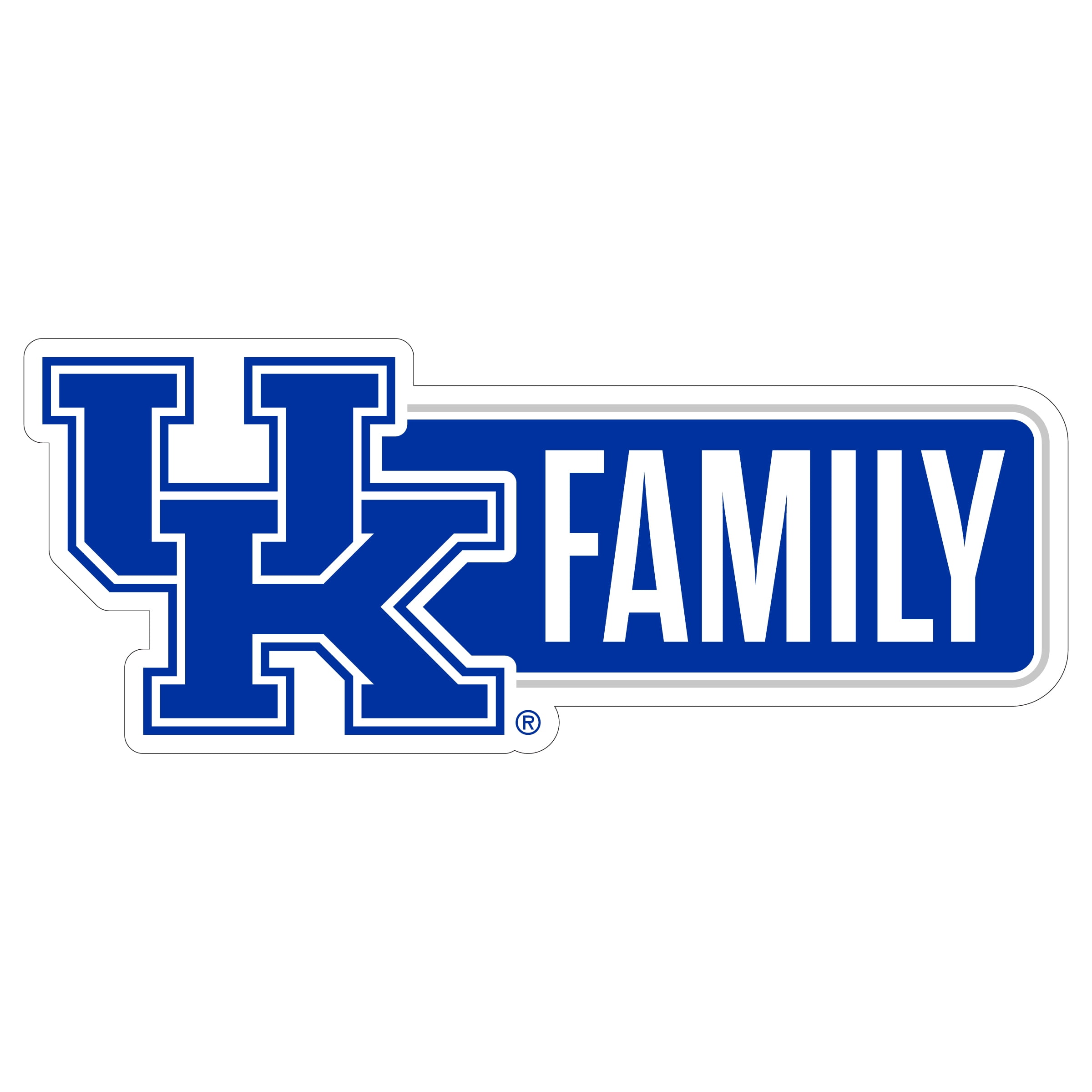 Kentucky Wildcats Proud Family Die Cut Decal Officially Licensed ...