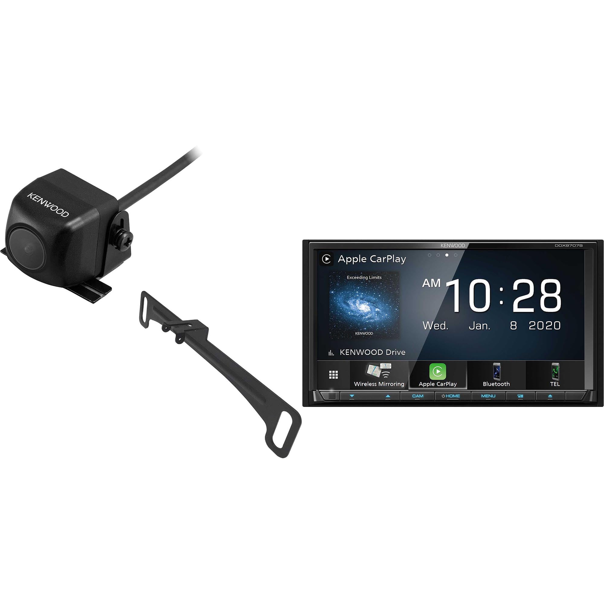 Kenwood DDX9707S MultiMedia Receiver with CMOS-230LP Rearview Camera ...