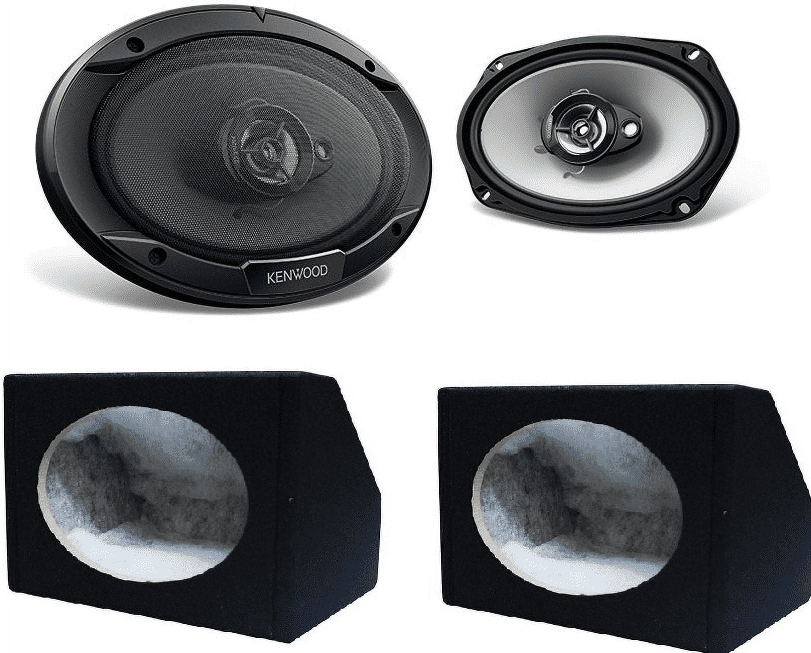 Kenwood Audio 800W Max (90W RMS) 6" x 9" 3-Way Coaxial Car Speakers ...