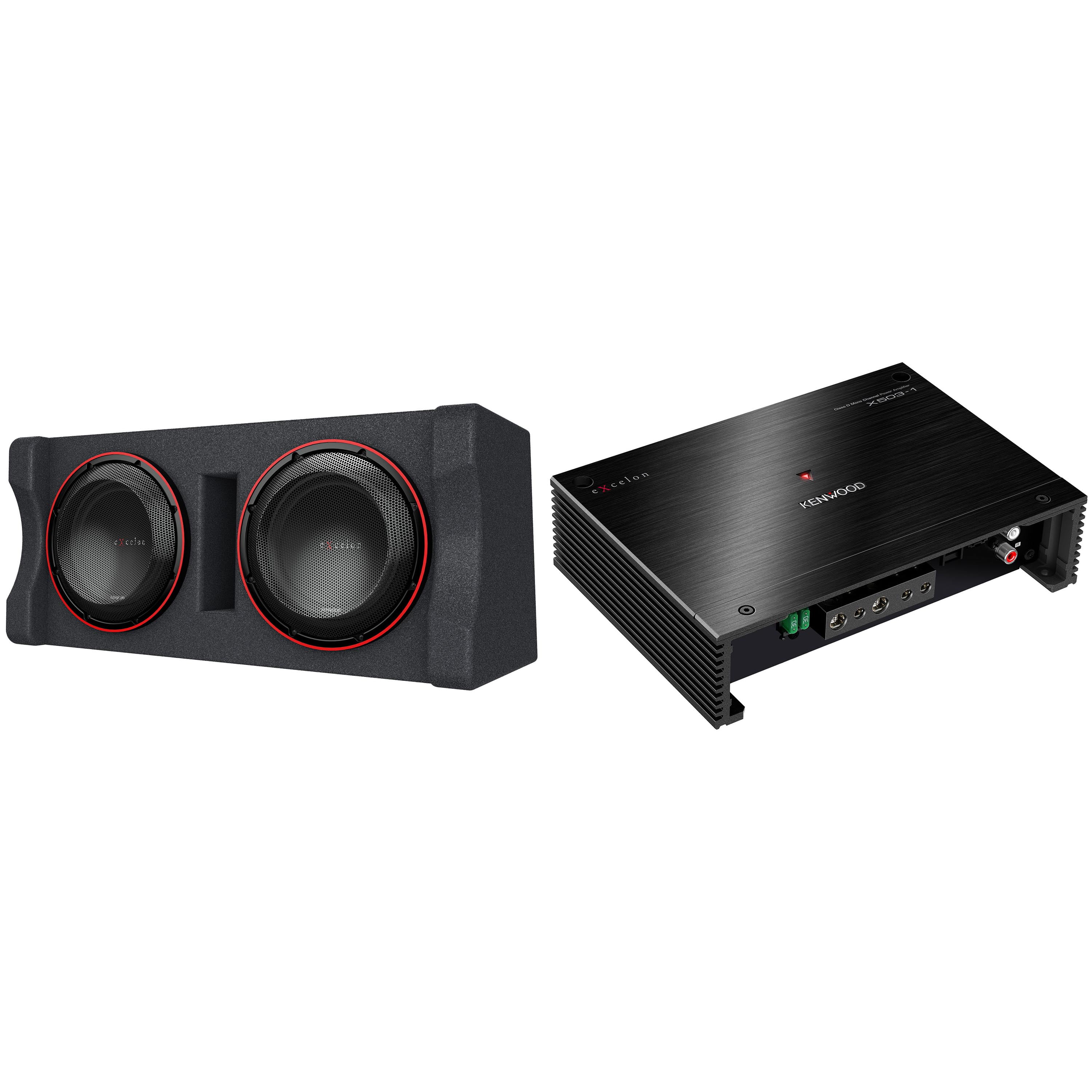 Kenwood P-XW1221DHP Dual 12" High Powered Vented Enclosure with Kenwood ...