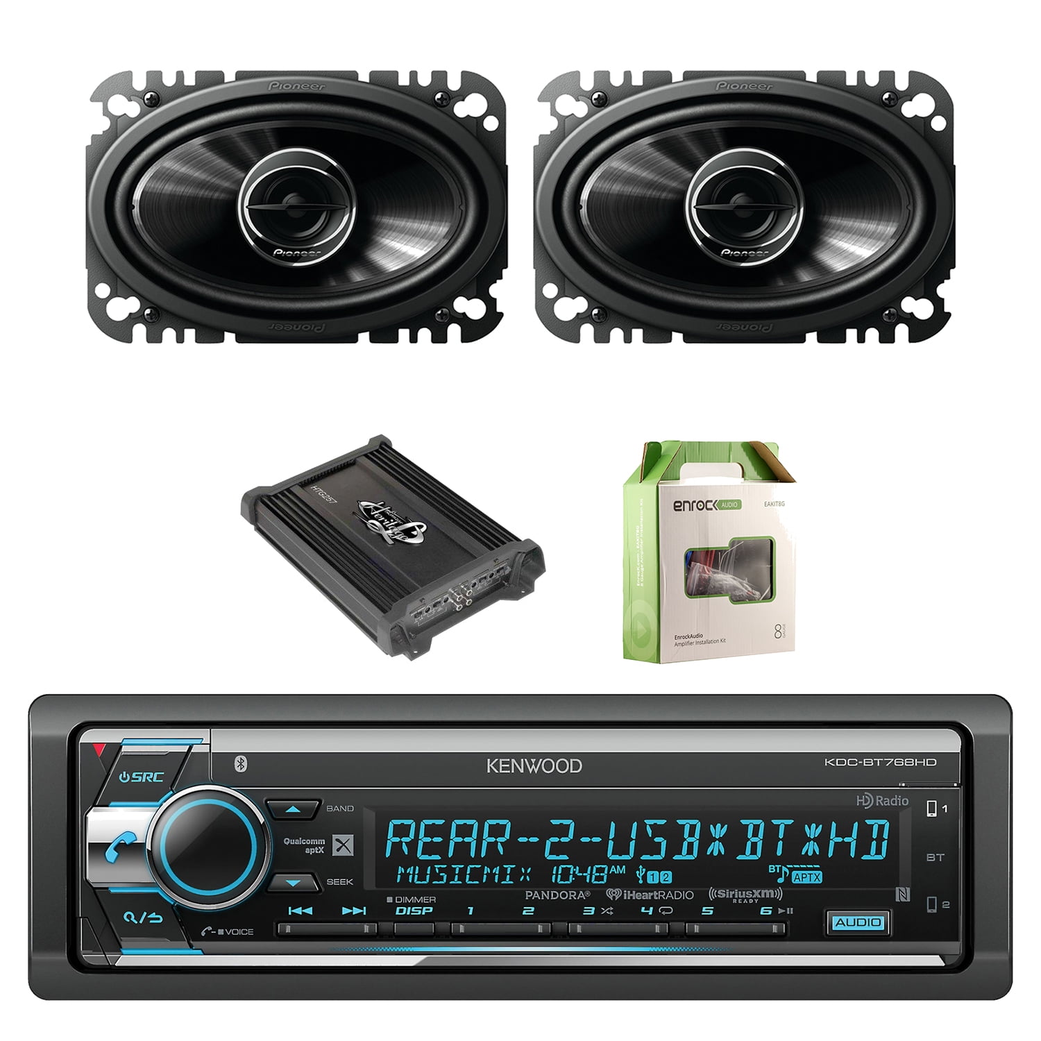 Kenwood Single Din CD/AM/FM Car Audio Receiver with Bluetooth with ...