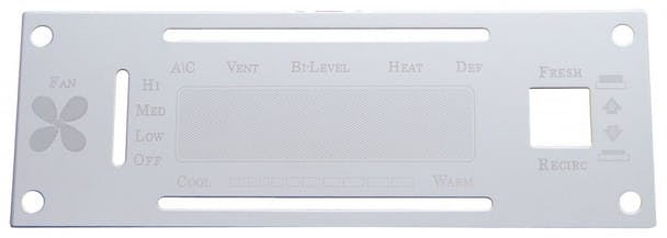 Kenworth AC Control Plate Stainless Steel w/ Opening - Walmart.com