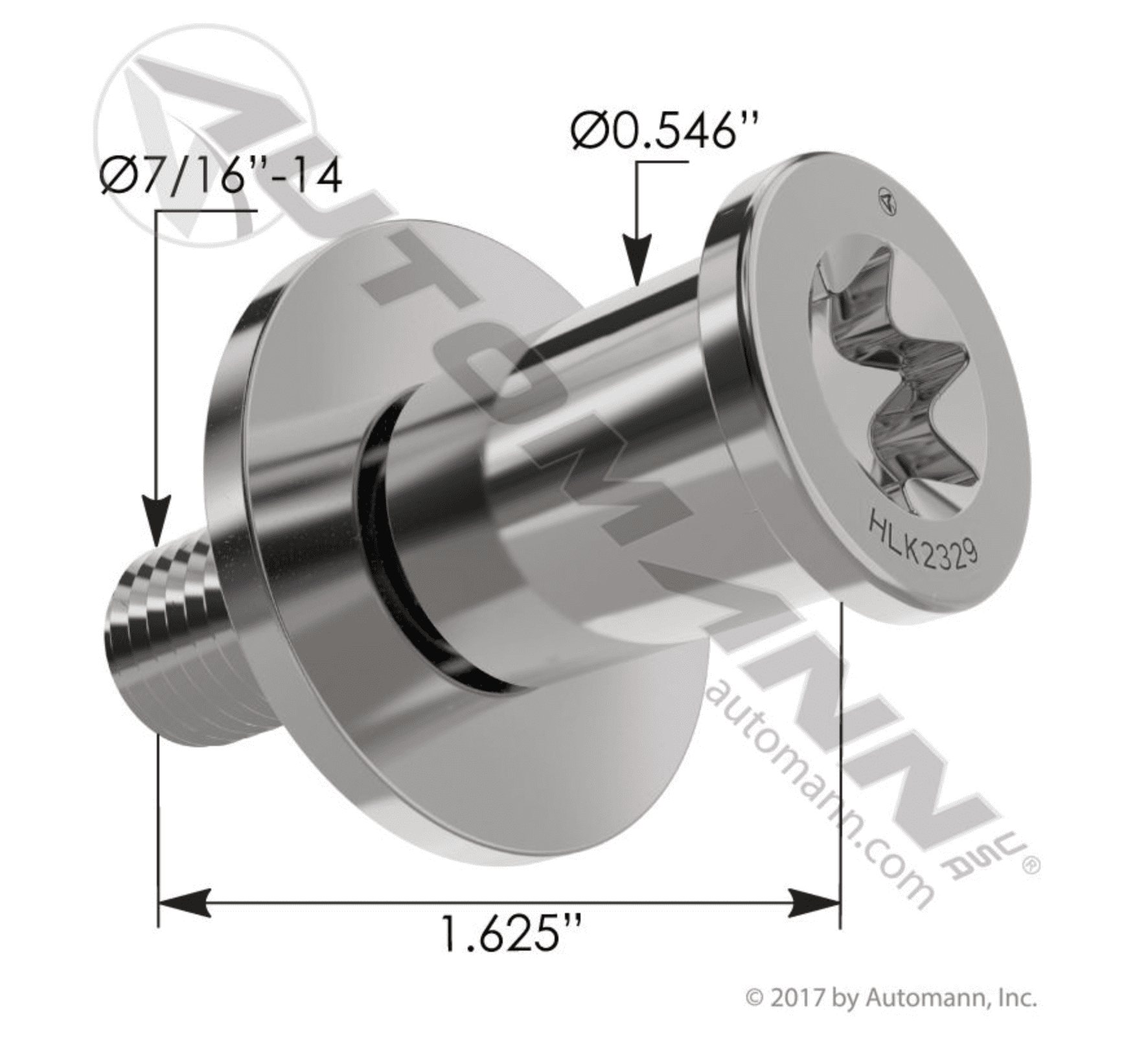 Kenworth Style Door Striker Bolt - Walmart.com