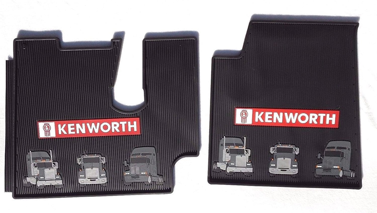 Kenworth T600 660 800 & W900 OEM Black Rubber Floor Mats w/Truck Logo ...