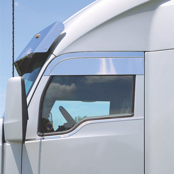 Kenworth T680 T880 8" Window Chop Top Visors - Walmart.com