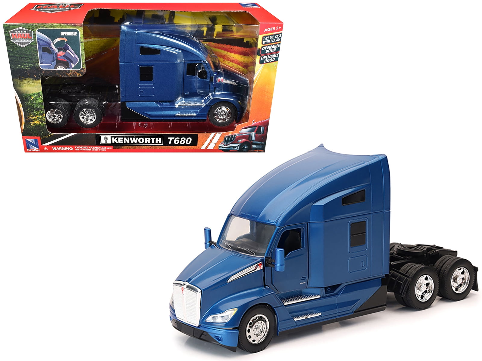 Kenworth T680 Truck Tractor Blue Metallic "Long Haul Truckers" Series 1 ...