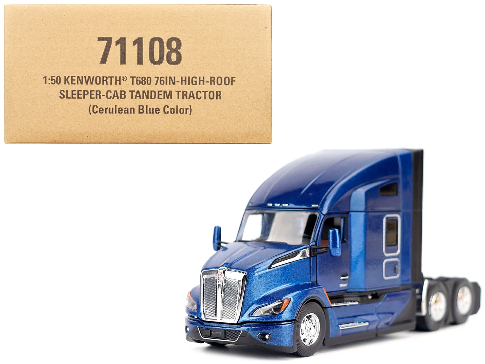 Kenworth T680 Truck Tractor Deep Cerulean Blue Metallic "Transport ...
