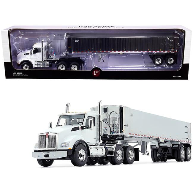 Kenworth T880 East Genesis End Dump Trailer 1 by 50 Scale Diecast Model ...