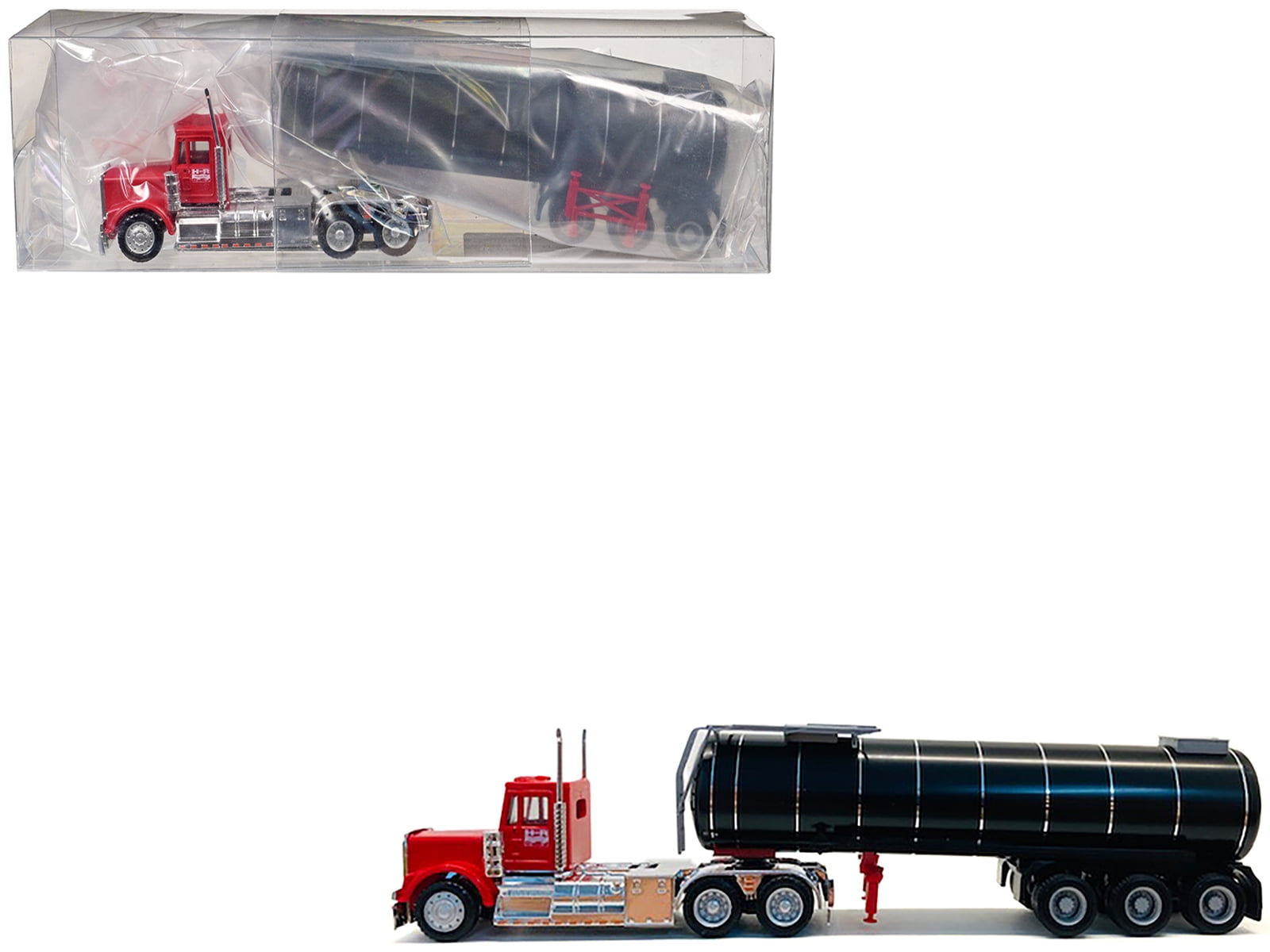 Kenworth W-900 Red with Asphalt Tanker Trailer 1/87 (HO) Plastic Model ...