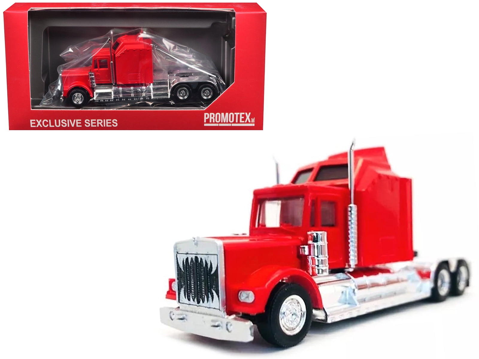 Kenworth W900 with Extra Large Sleeper Red 1/87 (HO) Plastic Model Car ...