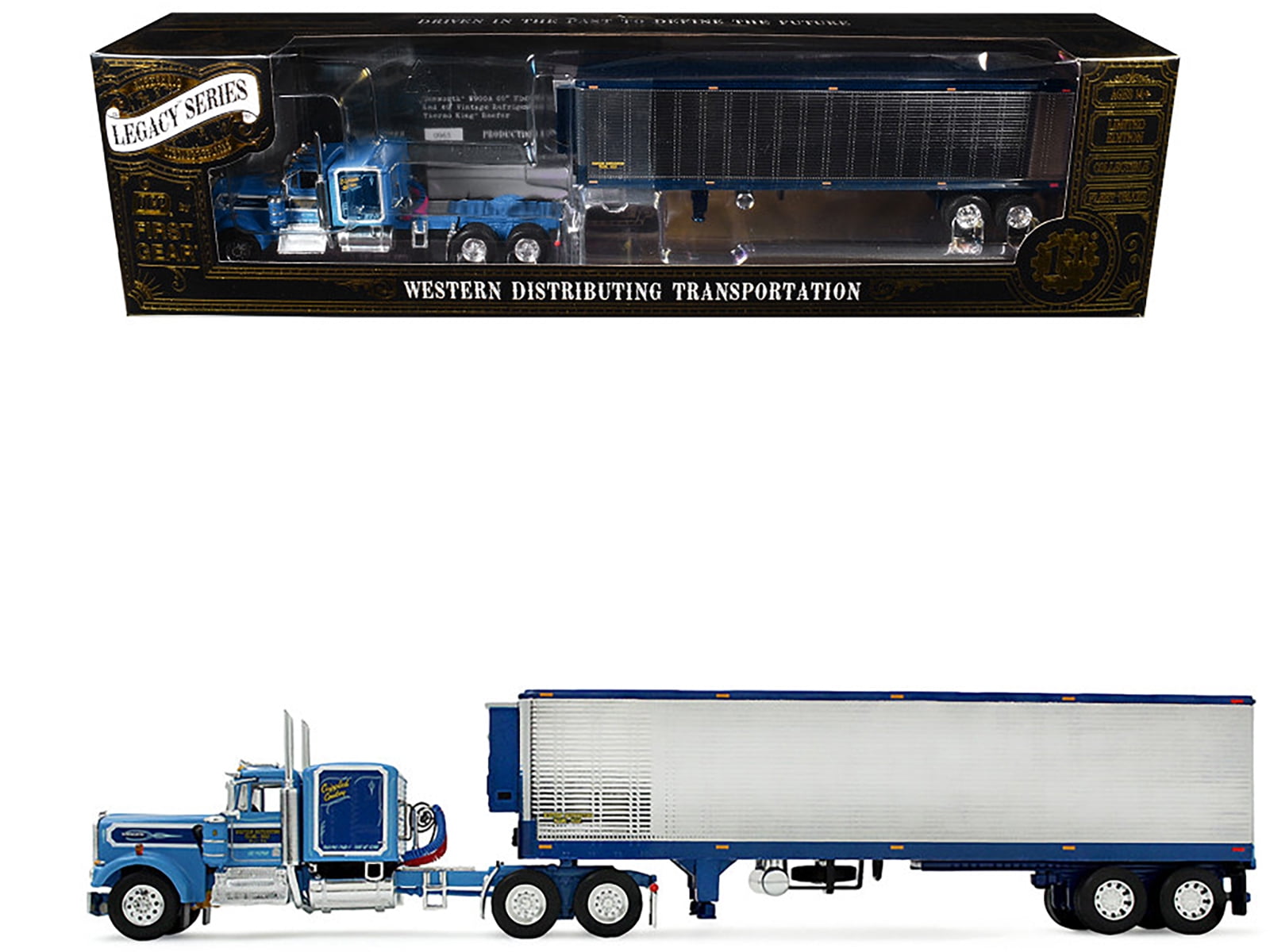 Kenworth W900A with 60" Flat Top Sleeper and 40 Vintage Refrigerated ...